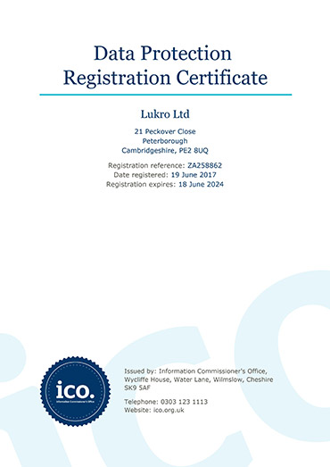 Our Bookkeeping and Accounting Certificates | Lukro Ltd